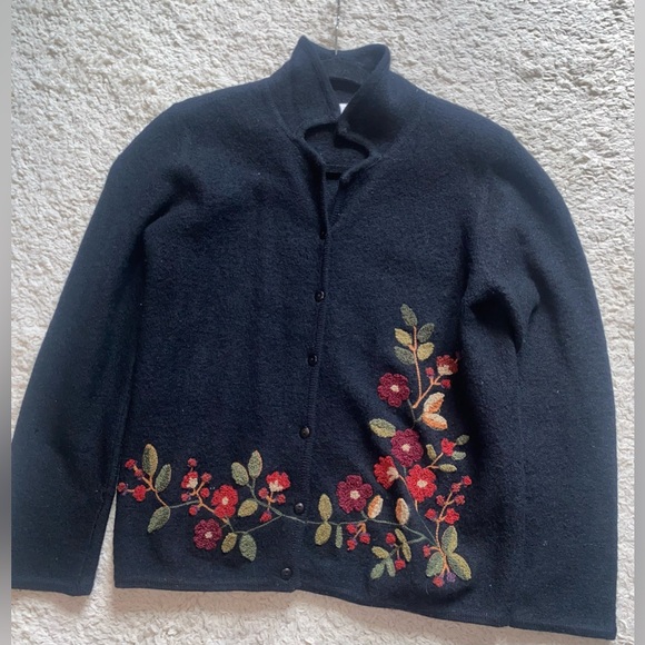 Dress Barn | Sweaters | Vintage Wool Floral Sweater | Poshmark